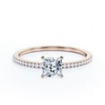 JeenMata Claw Prongs Setting 2.25 Carat Princess Cut Engagement Ring in ...