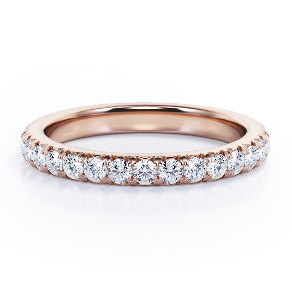 JeenMata Eternity Design - 0.25 TCW Round Brilliant Cut Diamond - Prong ...