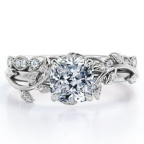 JeenMata Nature Inspired 1.75 Carat Round Cut Moissanite 4 Prong ...