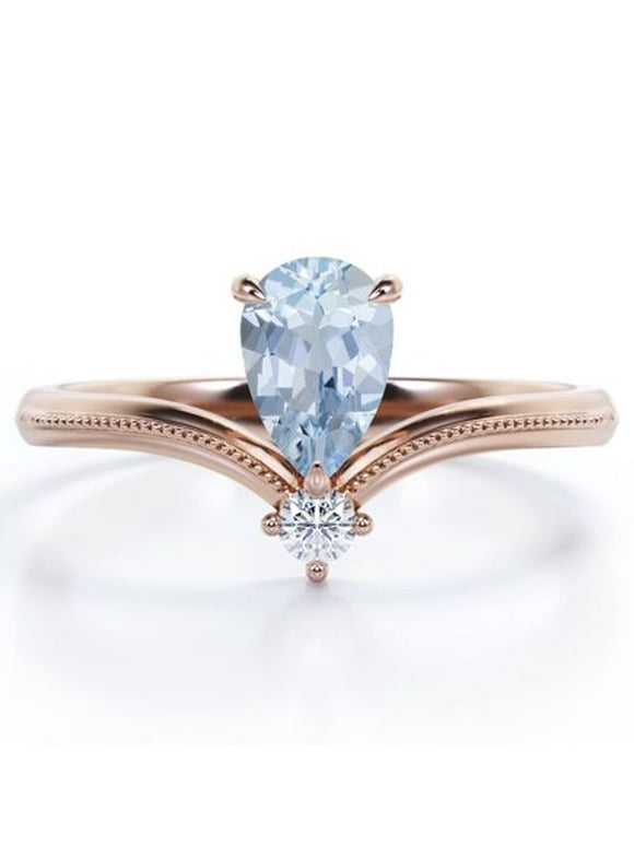 V Shaped Engagement Ring