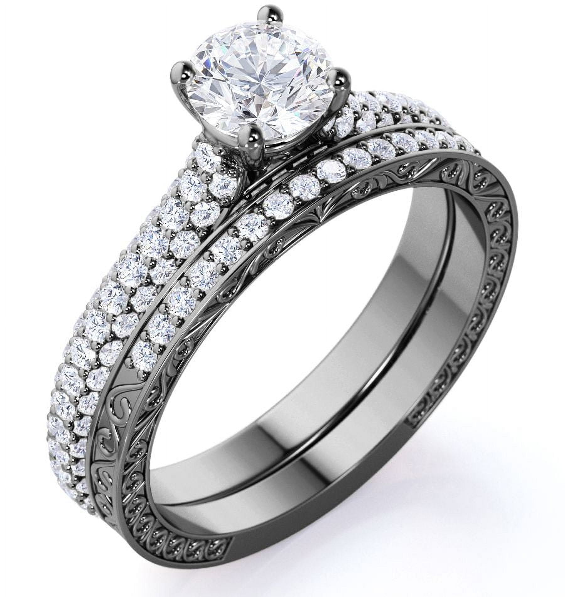 JeenMata Real Round Diamond - Antique - Victorian - Pave - Vintage ...