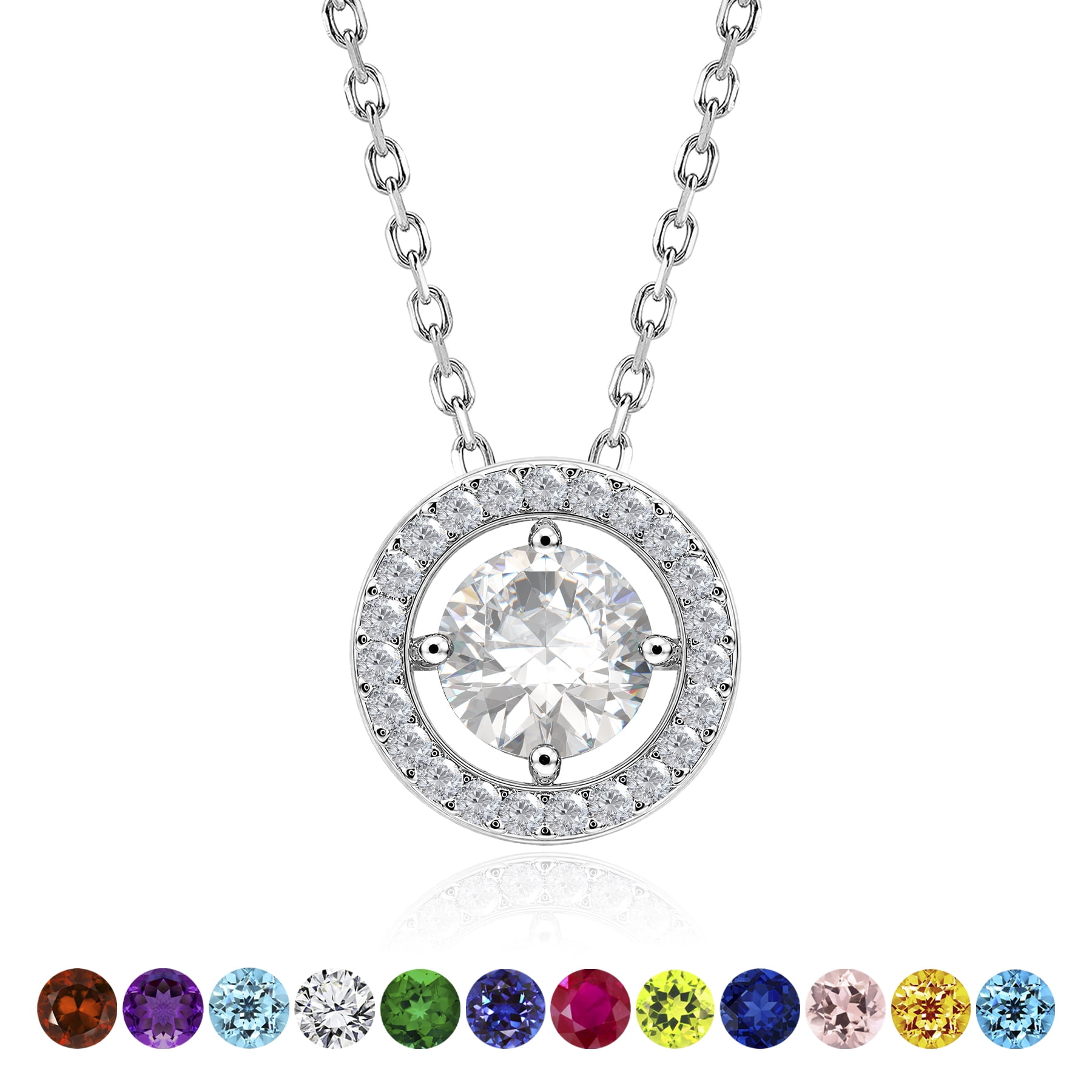 JeenMata Solitaire 1 Carat Round Cut - Moissanite - April Birthstone ...