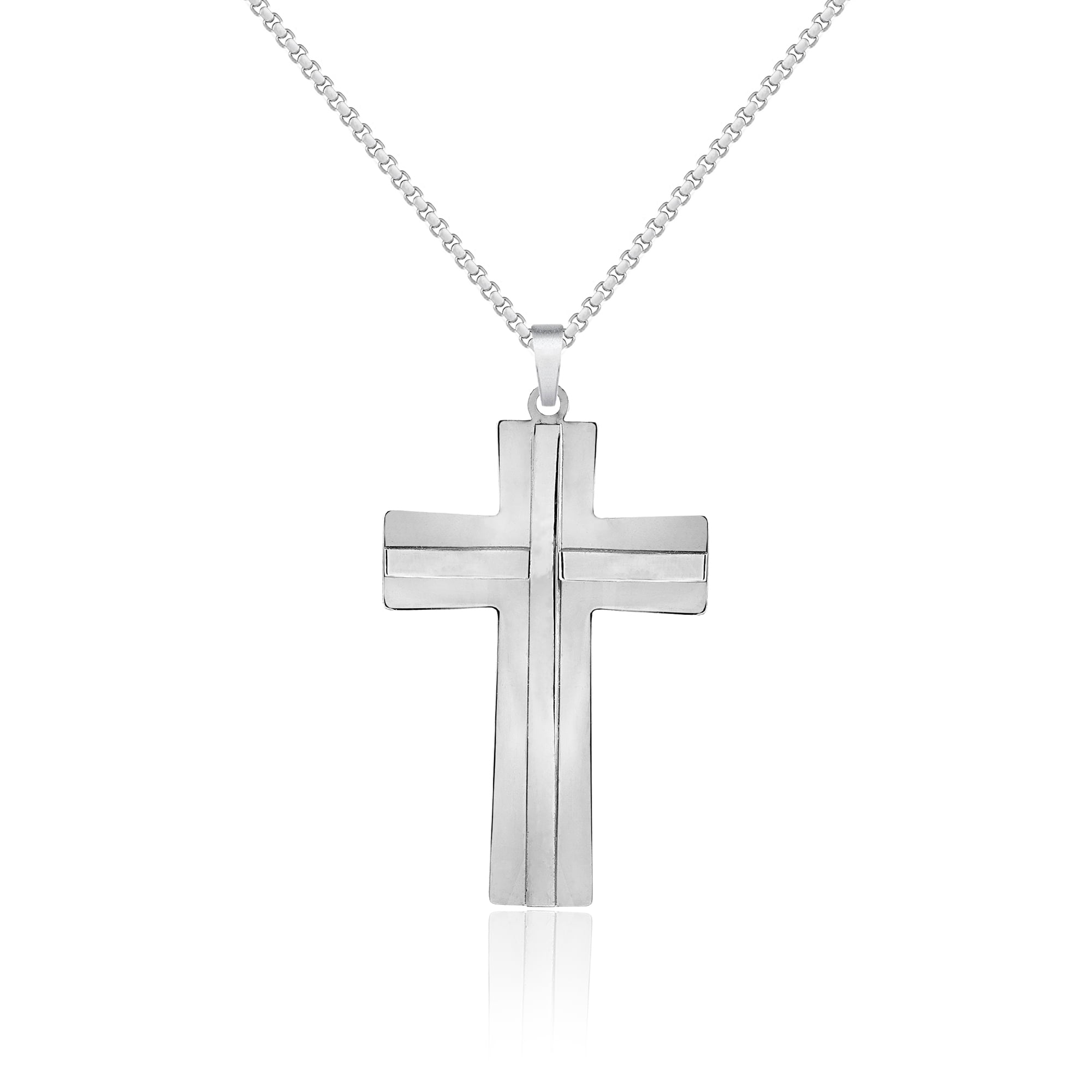 JeenMata Stylish Simple Cross Pendant Necklace - Modern Cross Pendant ...