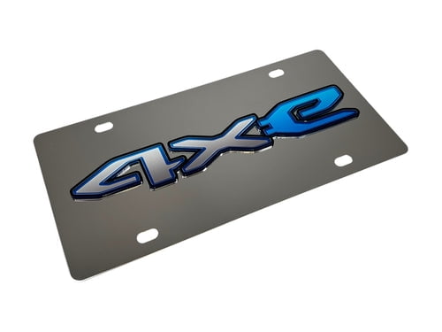 Jeep 4XE Logo Chrome Stainless Steel License Plate Official Licensed ...