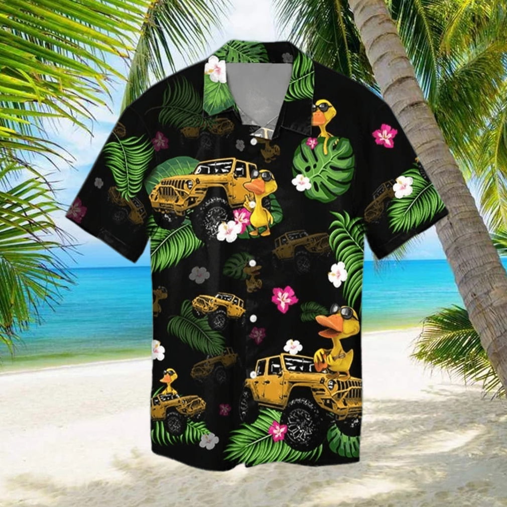 Jeep And Duck Tropical Hawaiian Shirt - Walmart.com