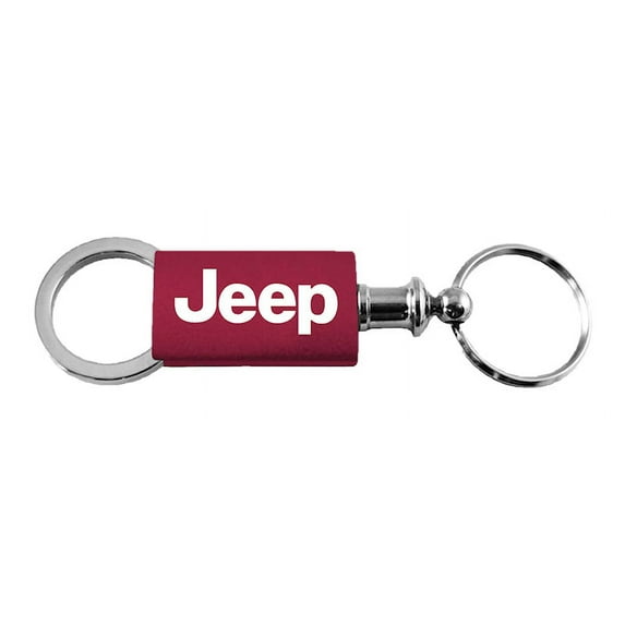 Jeep Anodized Aluminum Valet Key Fob (Burgundy) - Walmart.com