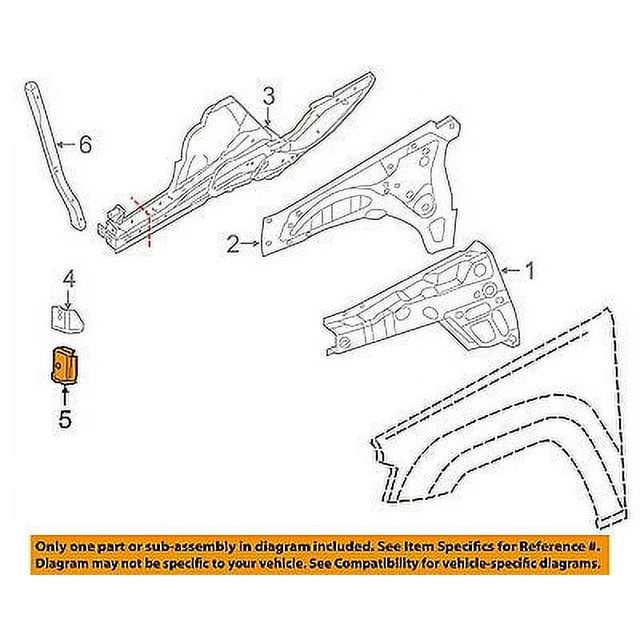 Jeep CHRYSLER OEM 11-16 Grand Cherokee Fender-Apron/rail Assembly Cap ...