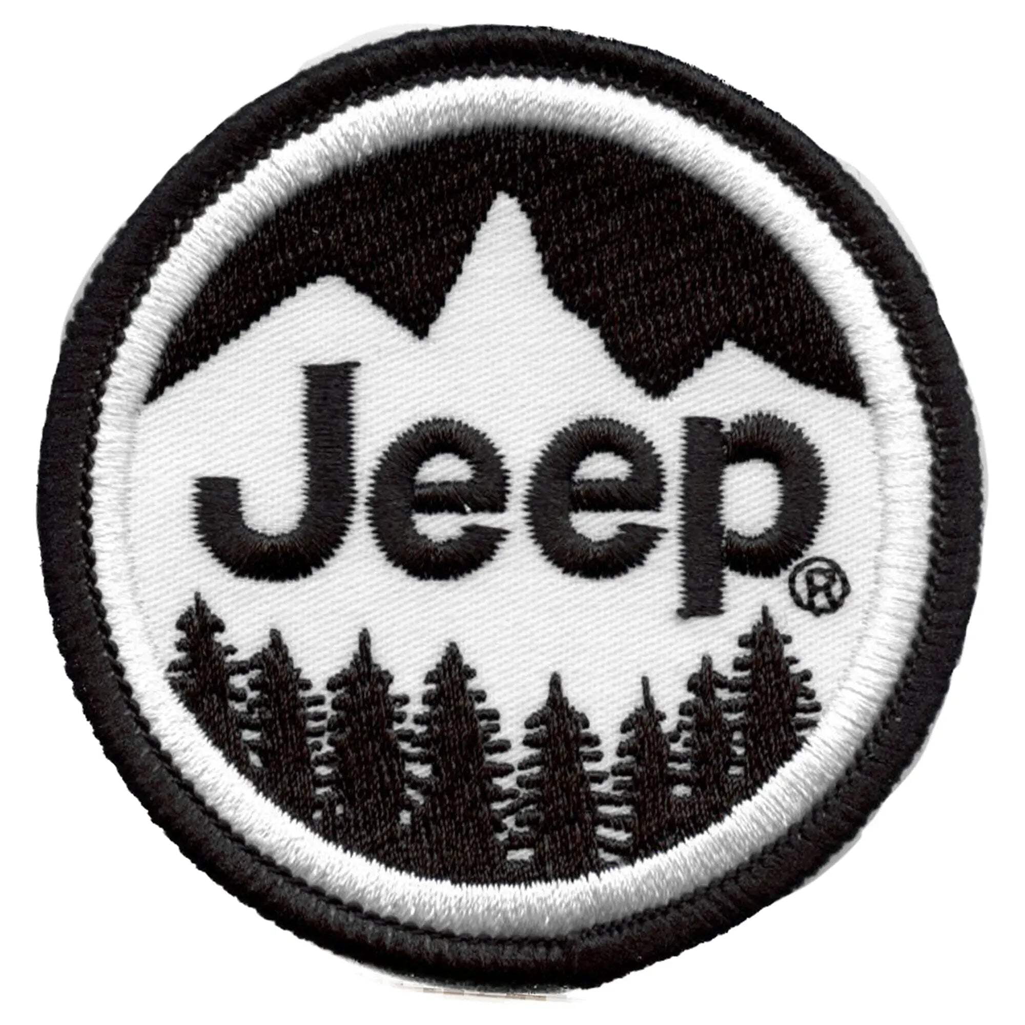 Jeep Car Logo Patch Open Road Mountain Forrest Embroidered Iron On ...