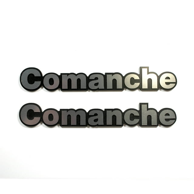 Jeep Comanche Side badge / emblem kit, Round Letter Style 1988-1992 ...