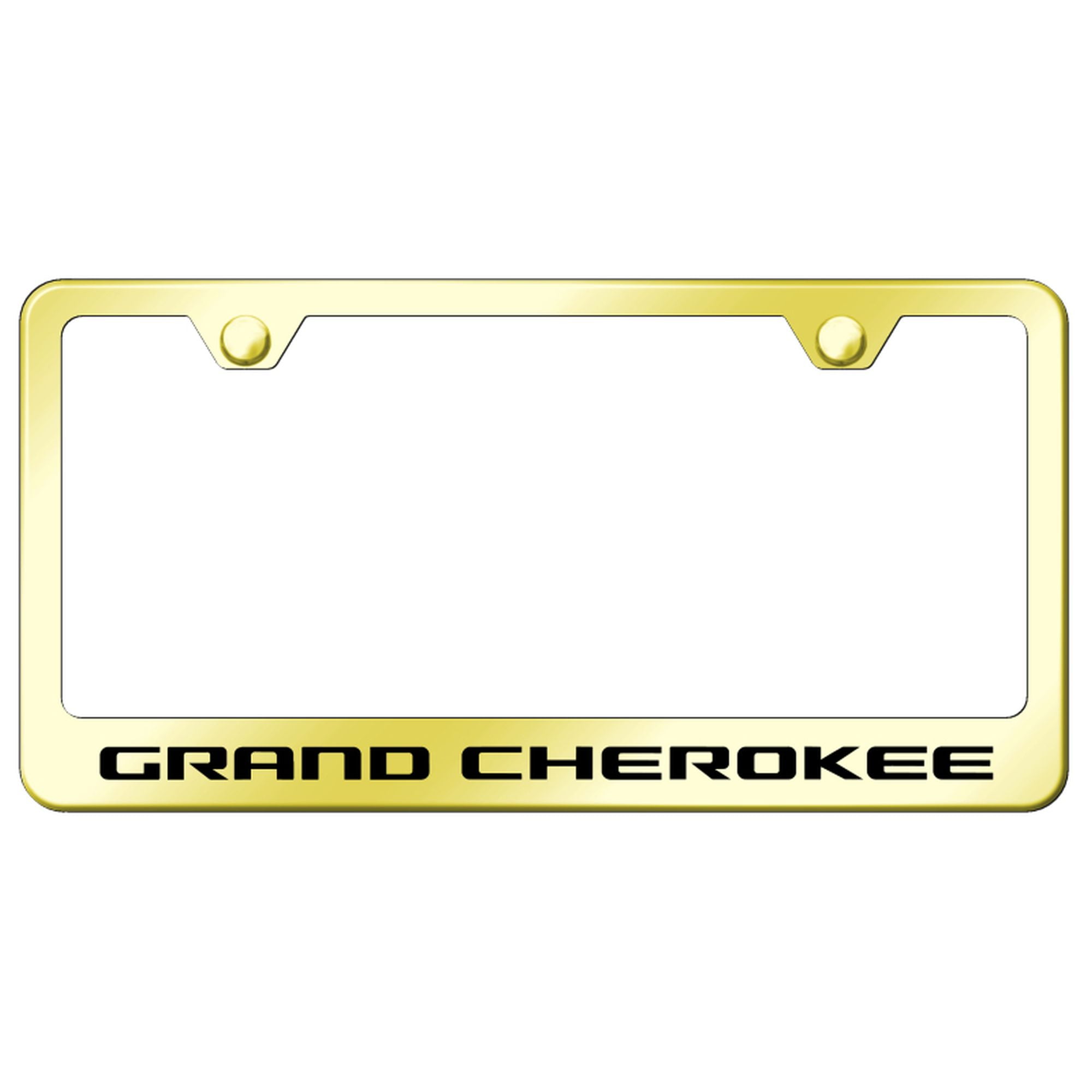 Jeep Grand Cherokee Laser Etched Logo Stainless Steel License Plate ...