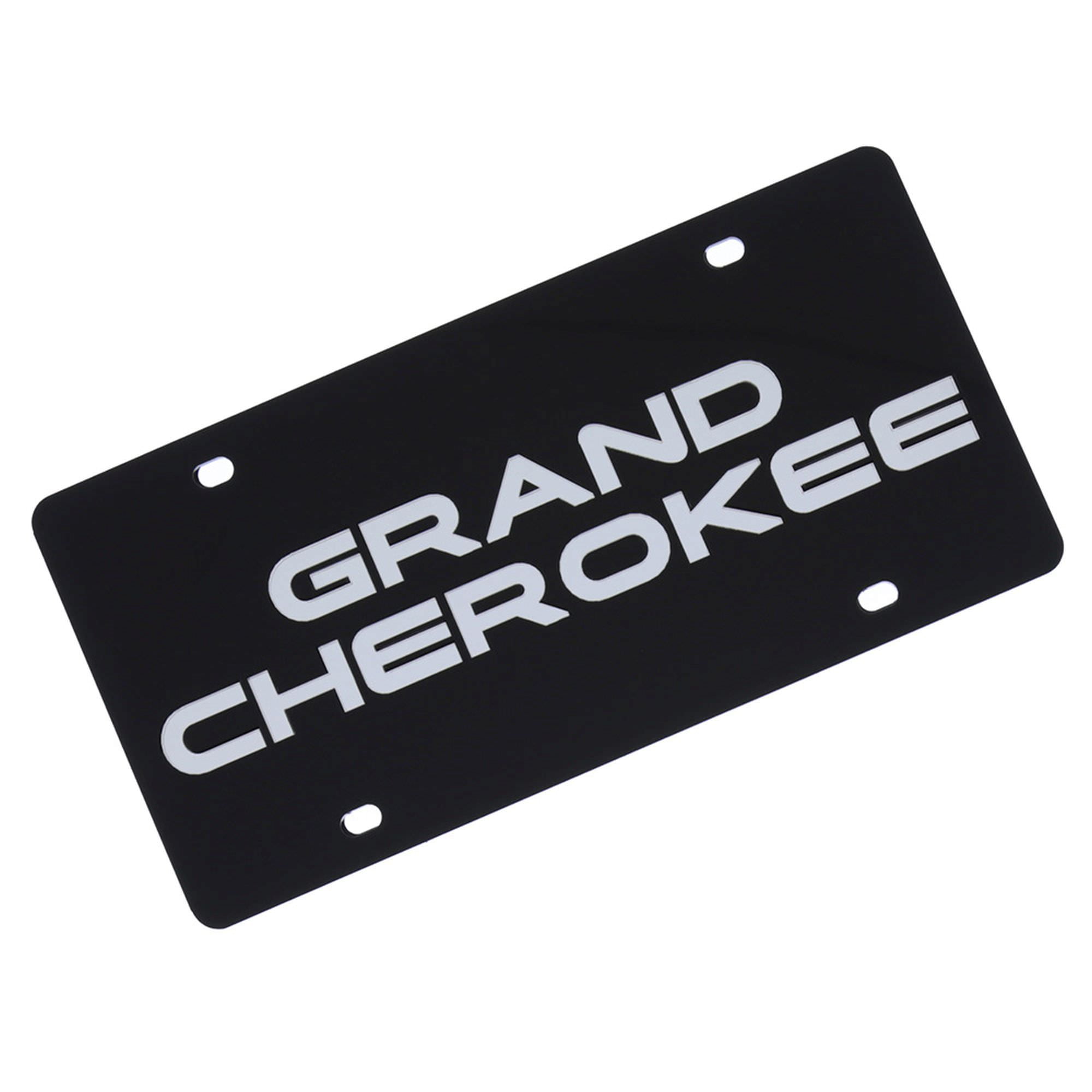 Jeep Grand Cherokee Logo License Plate (Black) - Walmart.com