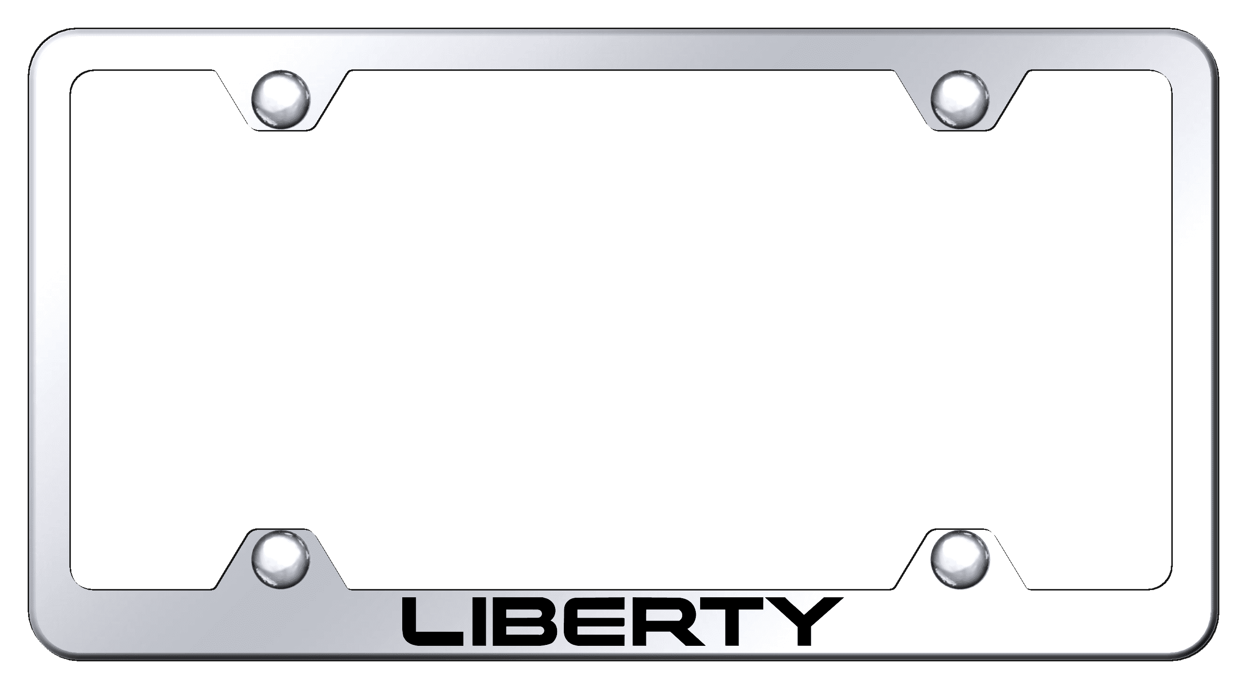 Jeep Liberty Laser Etched Stainless Steel Wide Body License Plate Frame ...