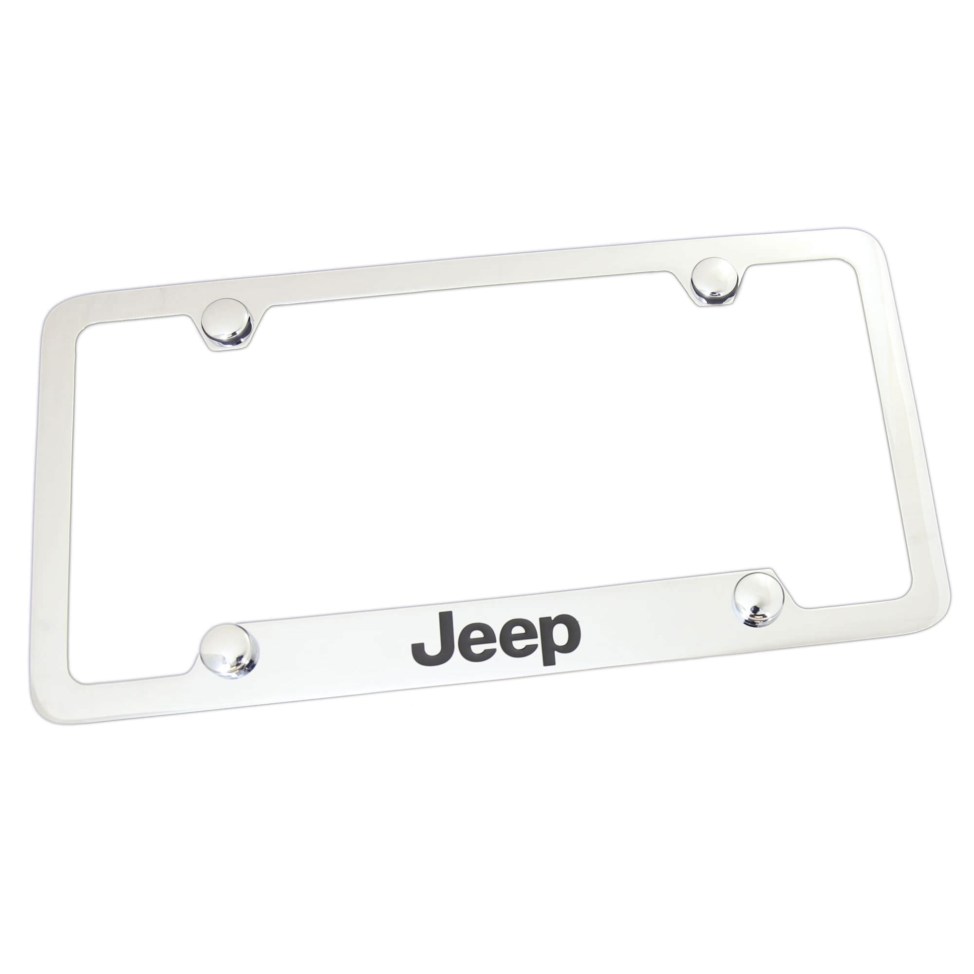 Jeep License Plate Frame With 4 Holes (Chrome) - Walmart.com