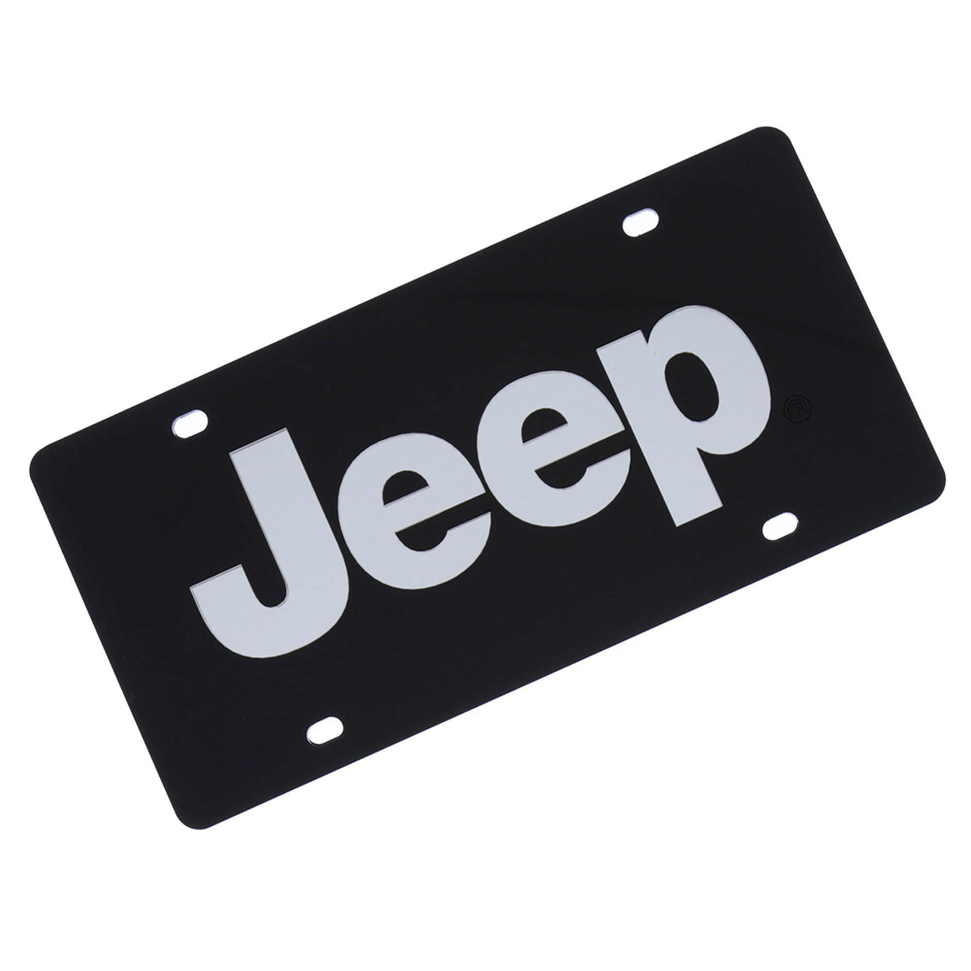 Jeep Logo License Plate (Black) - Walmart.com