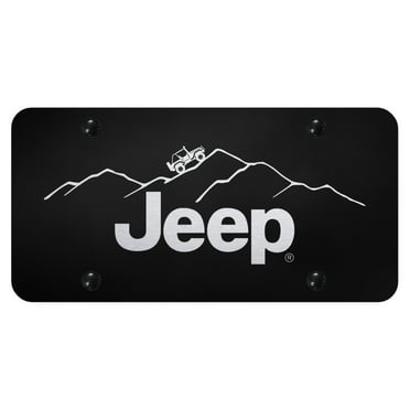 Jeep Name License Plate (Black) - Walmart.com