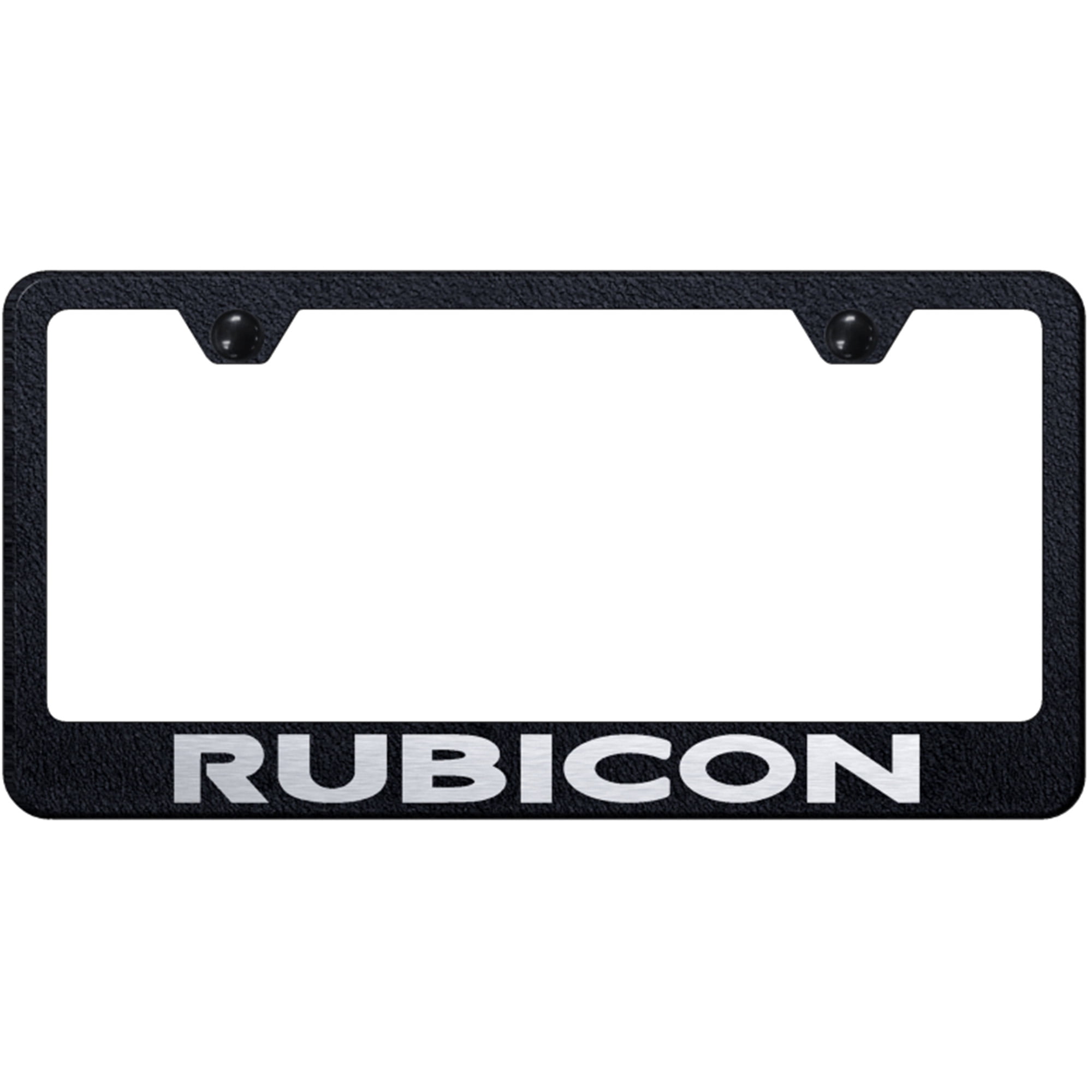Jeep Rubicon Laser Etched Logo Stainless Steel License Plate Frame ...