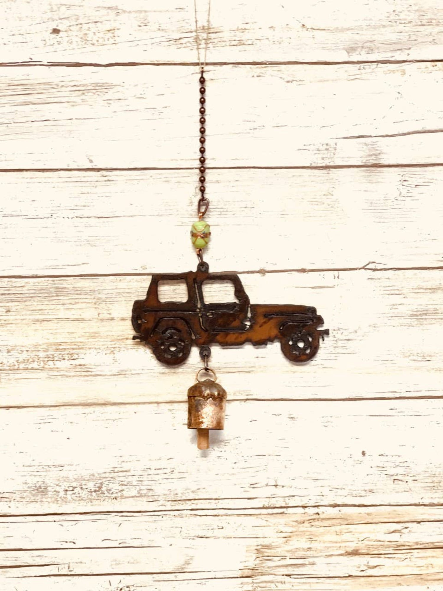 Jeep Rustic Metal Bell Garden Chime - Walmart.com