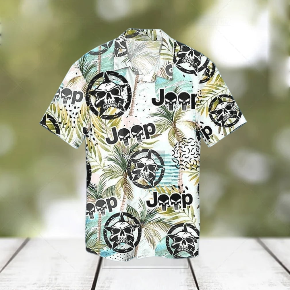 Jeep Skull Tropical Hawaiian Shirt - Walmart.com