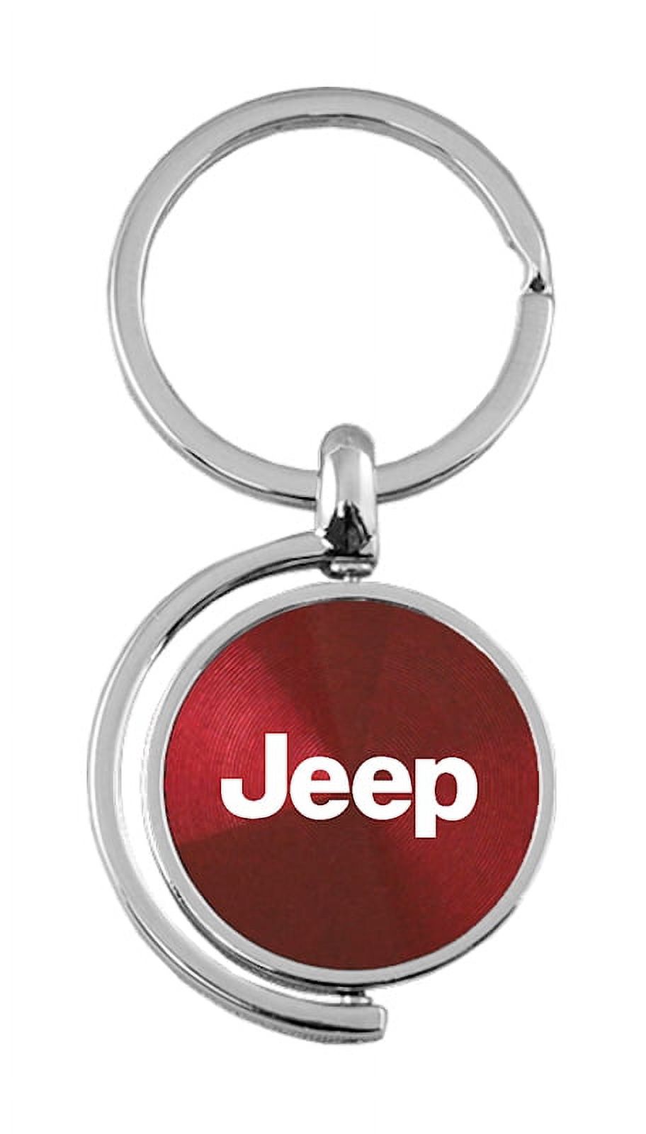 Jeep Spinner Key Ring (Burgundy) - Walmart.com