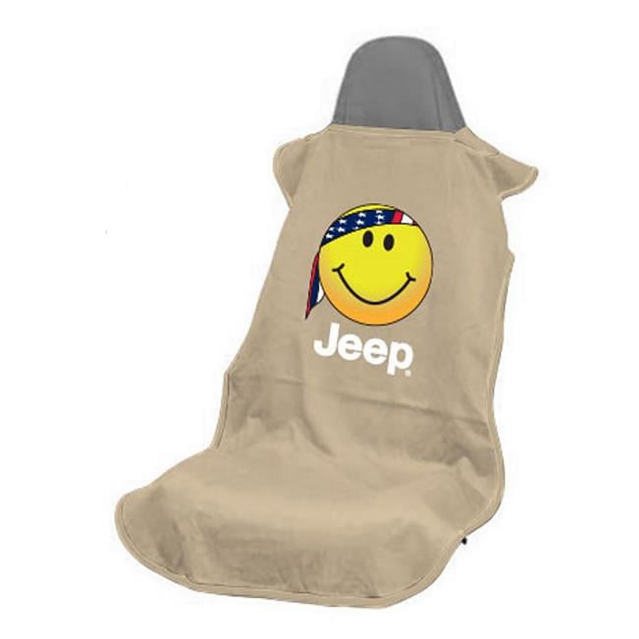 Jeep Tan Smiley Face Seat Cover - Walmart.com