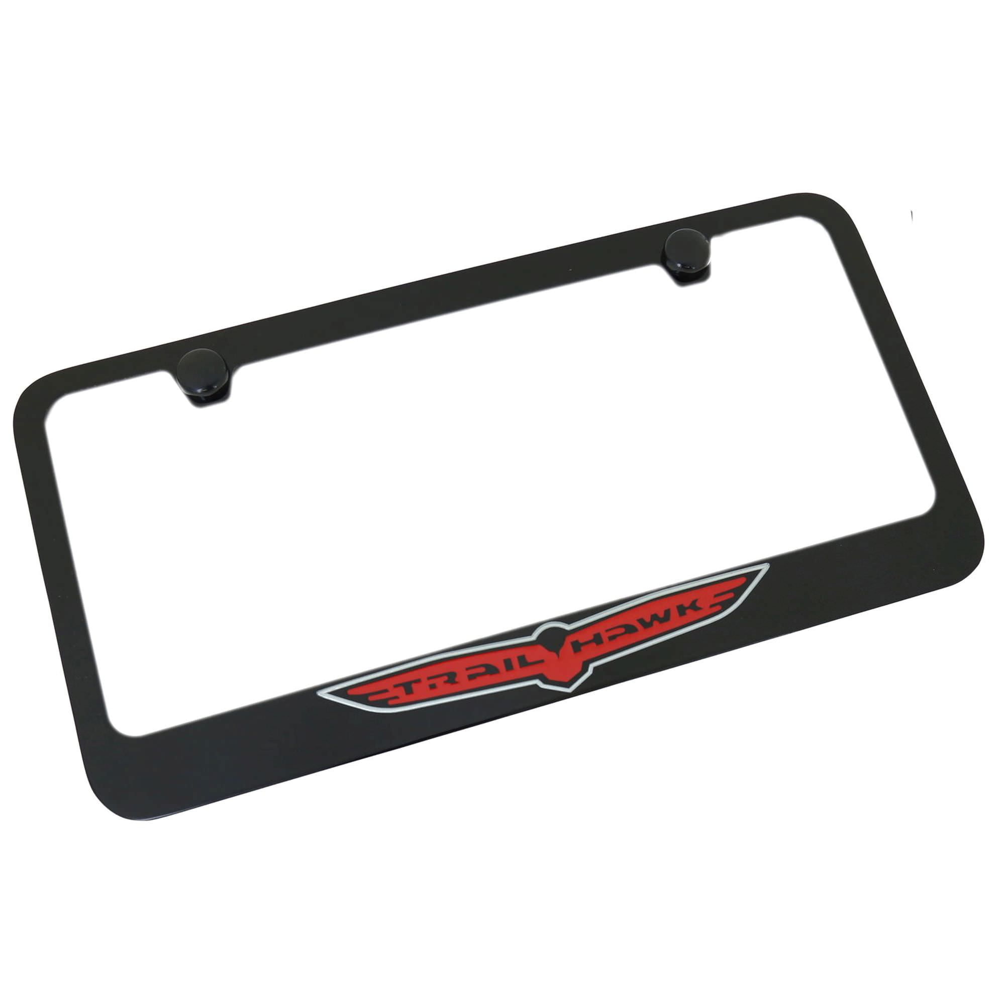Jeep Trail Hawk License Plate Frame (Black) - Walmart.com