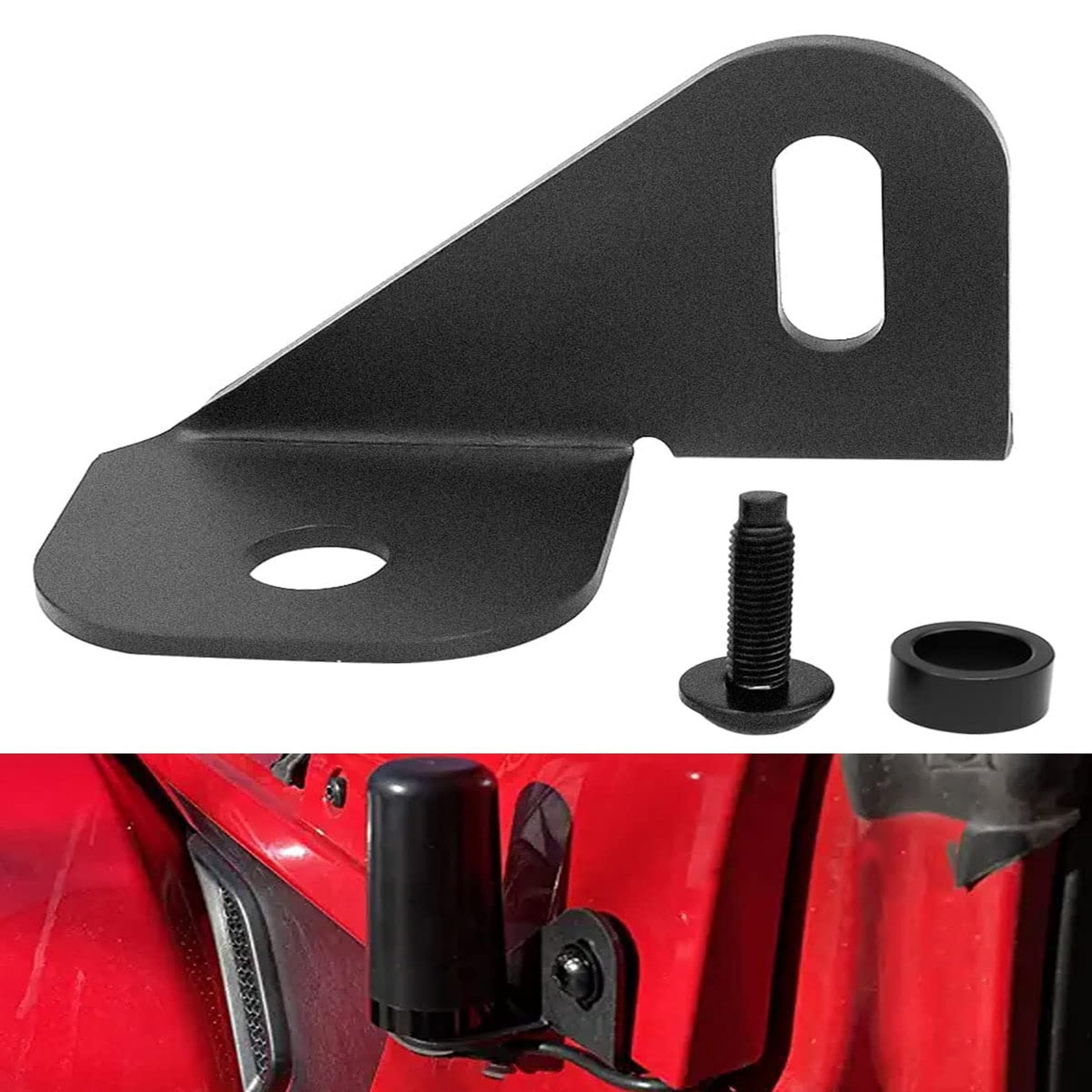 Jeep Wrangler Gladiator Front Driver Hood Bracket Holder 2018-2024 ...