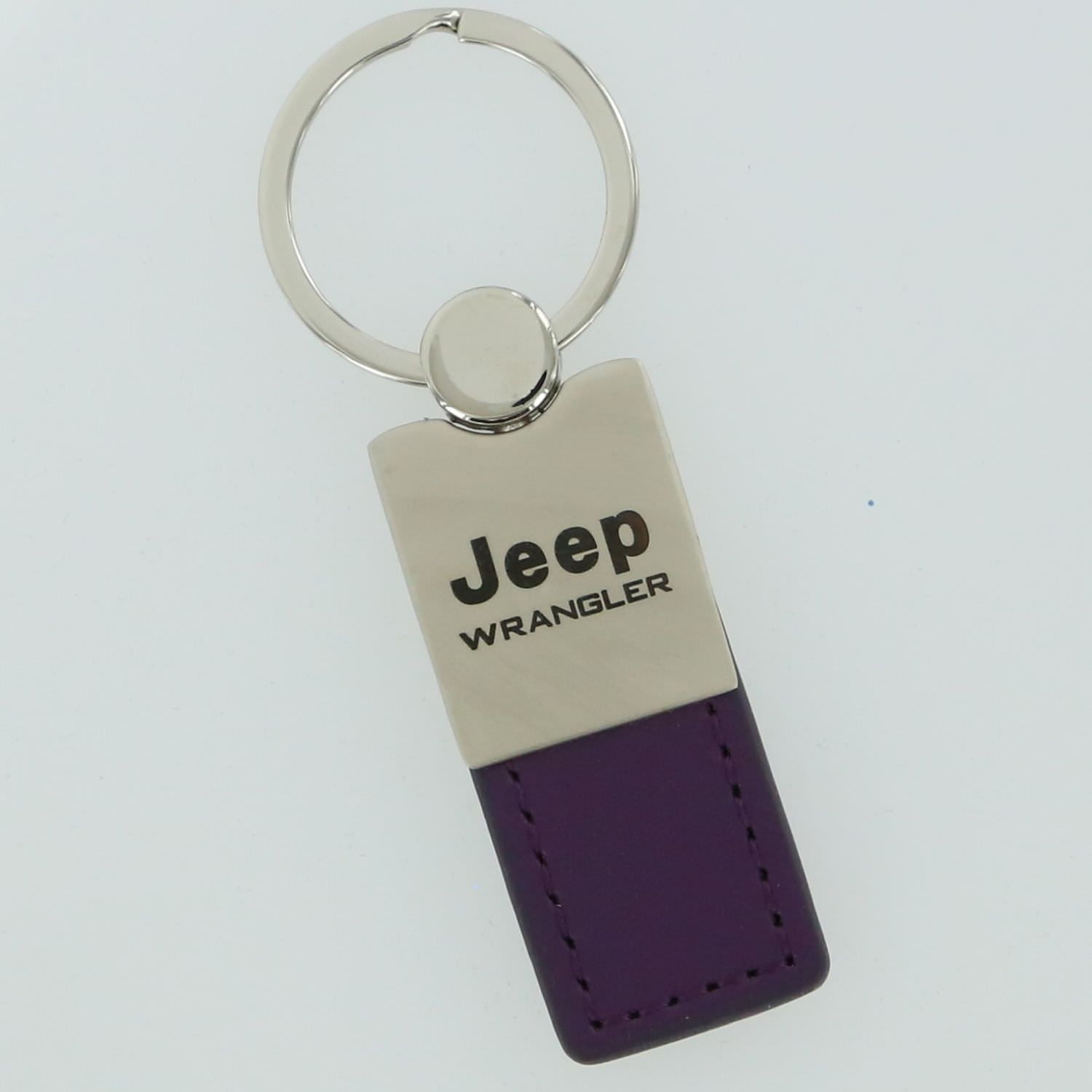 Jeep Wrangler Keychain & Keyring - Duo Premium Purple Leather - Walmart.com