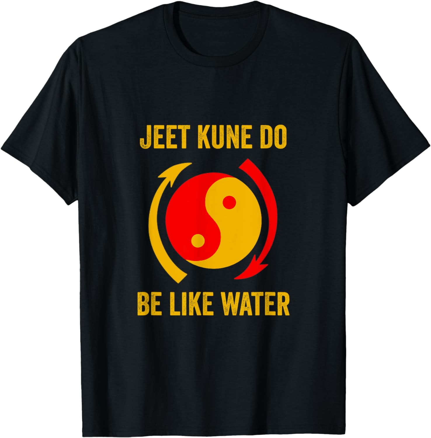 Jeet Kune Do Be Like Water JKD Mixed Martial Arts Yin, Yang T-Shirt ...
