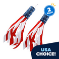 Jeexi 59 Inch American Flag Windsock, Set of 2 - Stars & Stripes 4th of ...