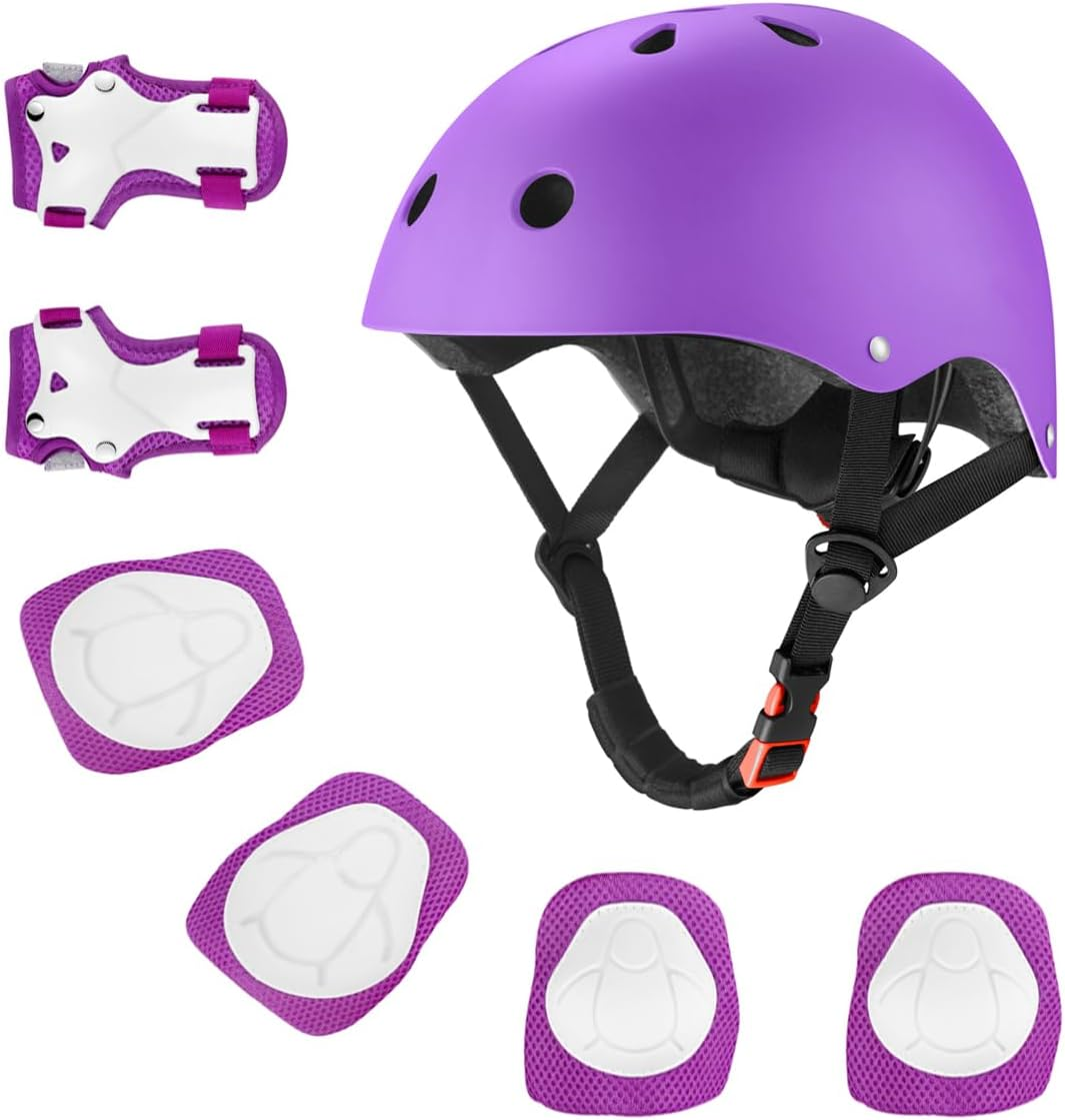 Jeexi 6 Pack Knee & Elbow Pads for Kids Youth Children Guards ...