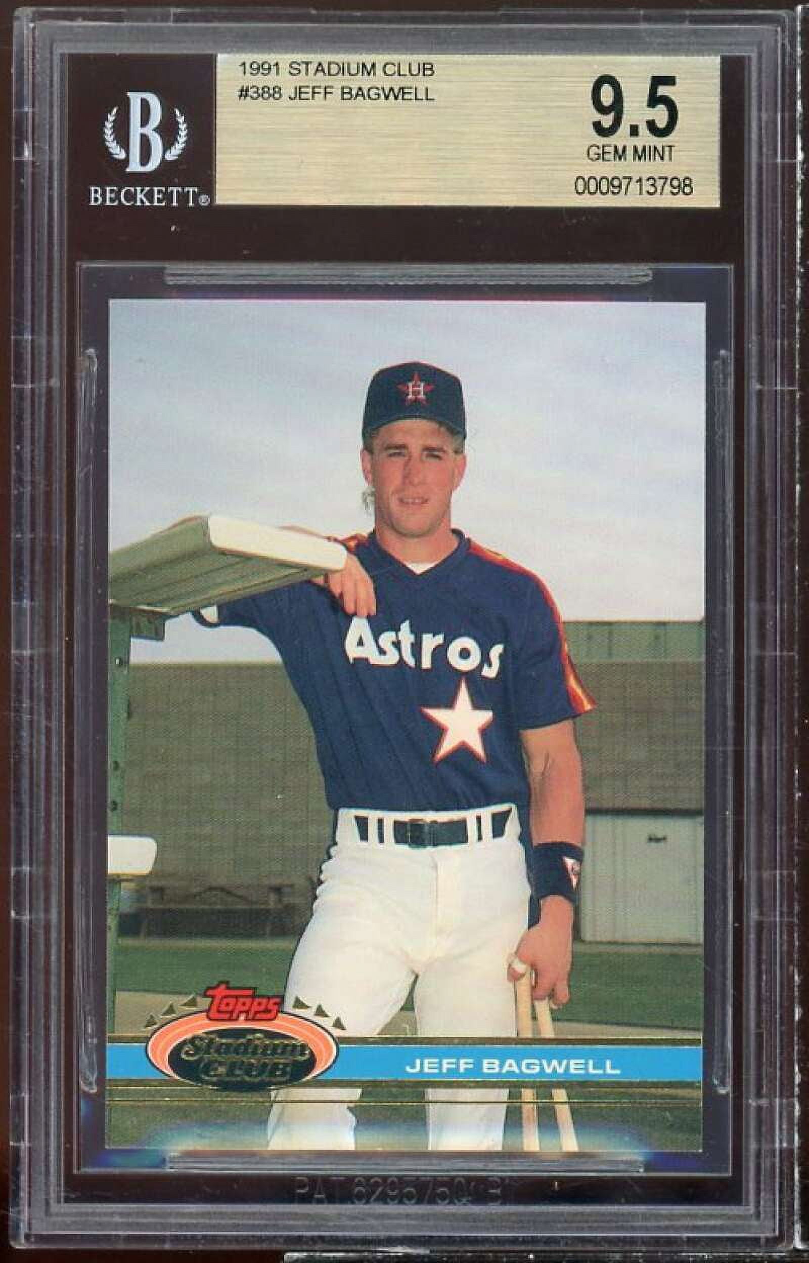 Jeff Bagwell Rookie Card 1991 Stadium Club #388 BGS 9.5 - Walmart.com