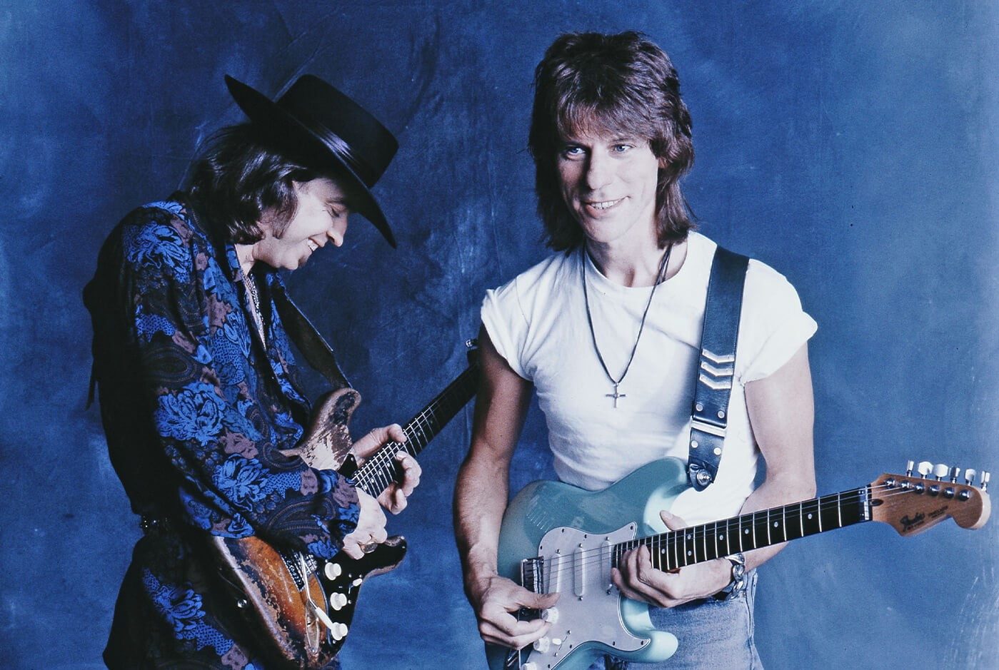 Jeff Beck/Stevie Ray Vaughn 24x36 inch rolled poster - Walmart.com