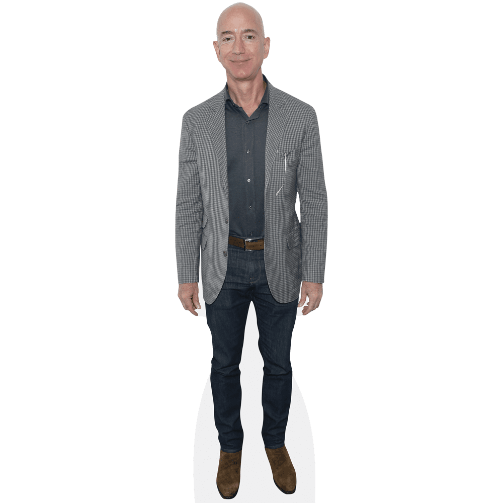 Jeff Bezos (Grey Blazer) Lifesize Cardboard Cutout Standee - Walmart.com