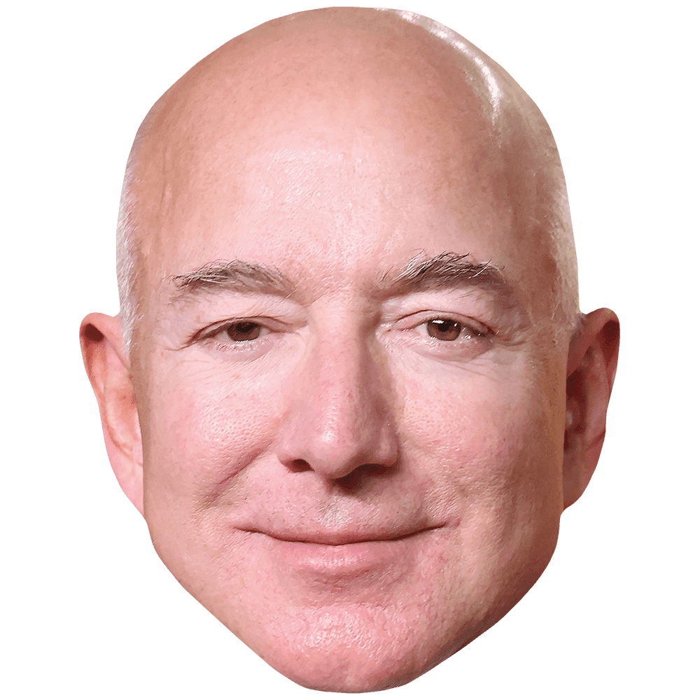 Jeff Bezos (Grin) Big Head. Larger than life mask. - Walmart.com