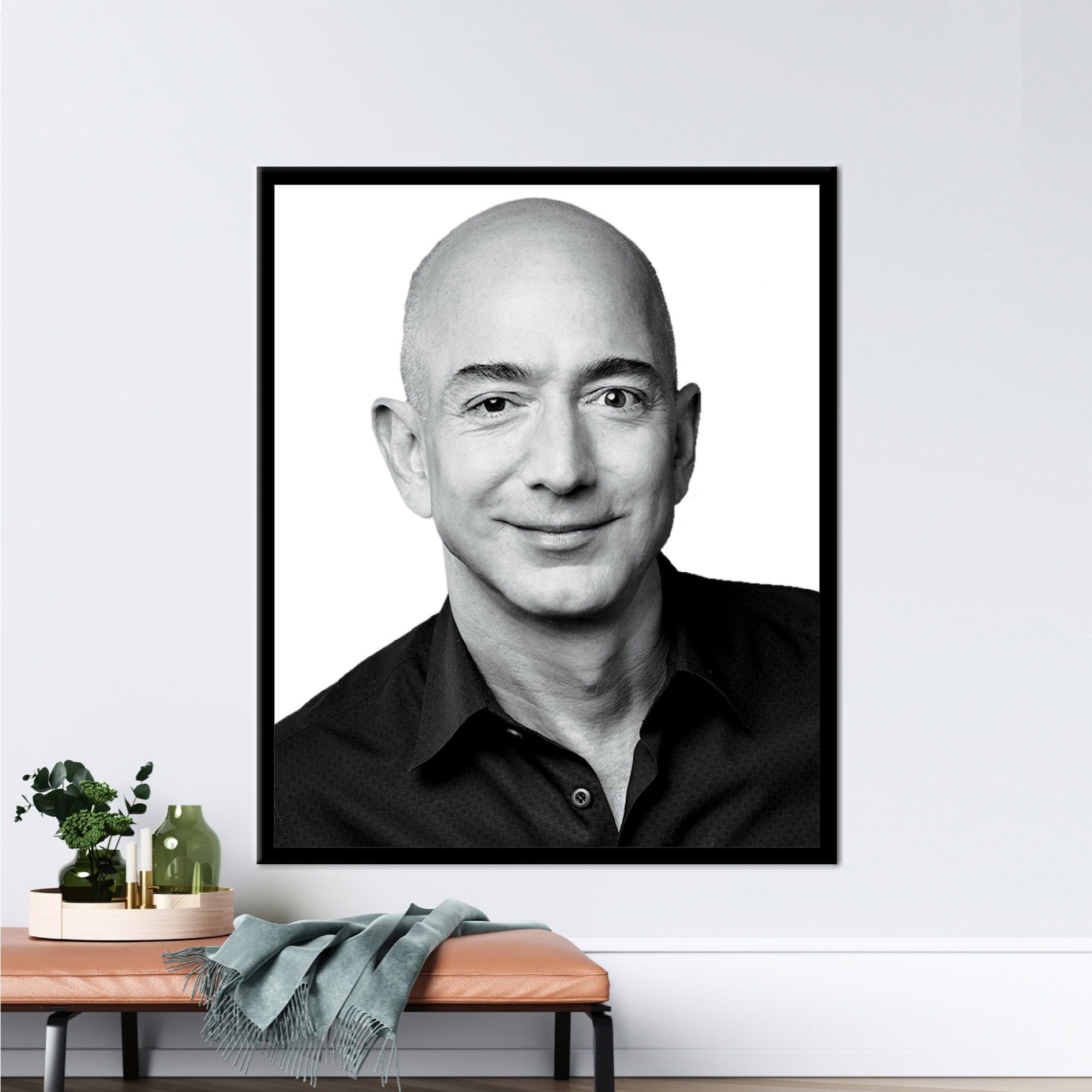 Jeff Bezos, Printed Canvas, Canvas Print, Printed Canvas Canvas, Jeff ...