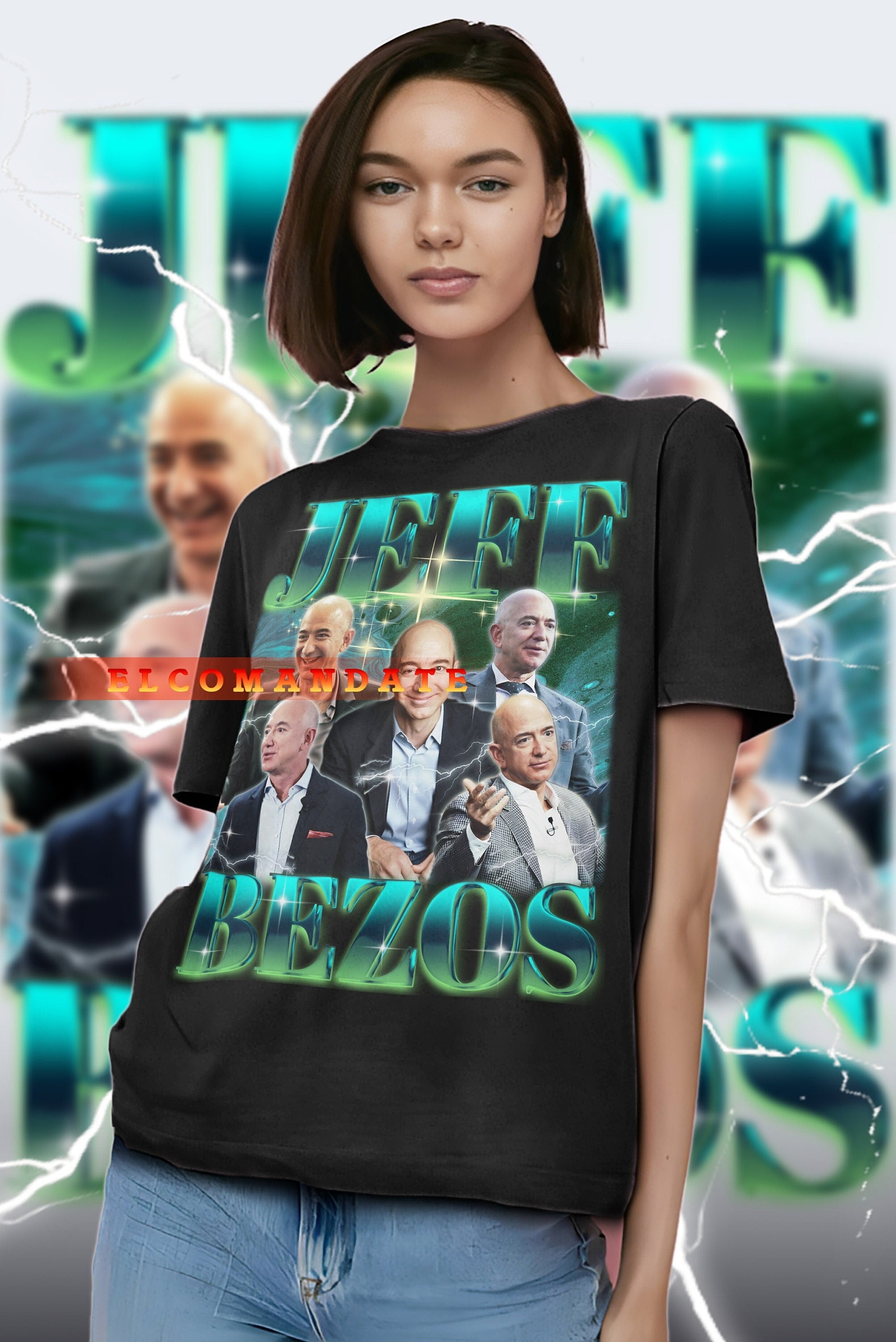 Jeff Bezos Shirt, Jeff Bezos Vintage Shirt, Jeff Bezos Retro 90S Tshirt ...