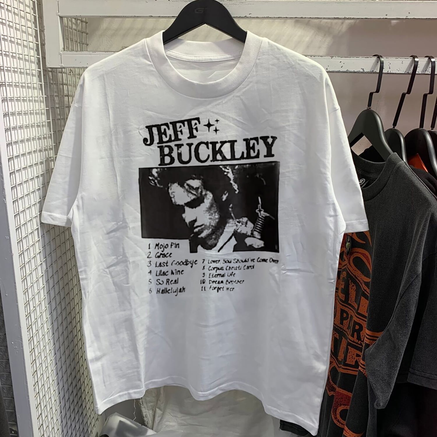 Jeff Buckley T-Shirt, Jeff Buckley White Boy Tour 1995 Music Tour 1 ...