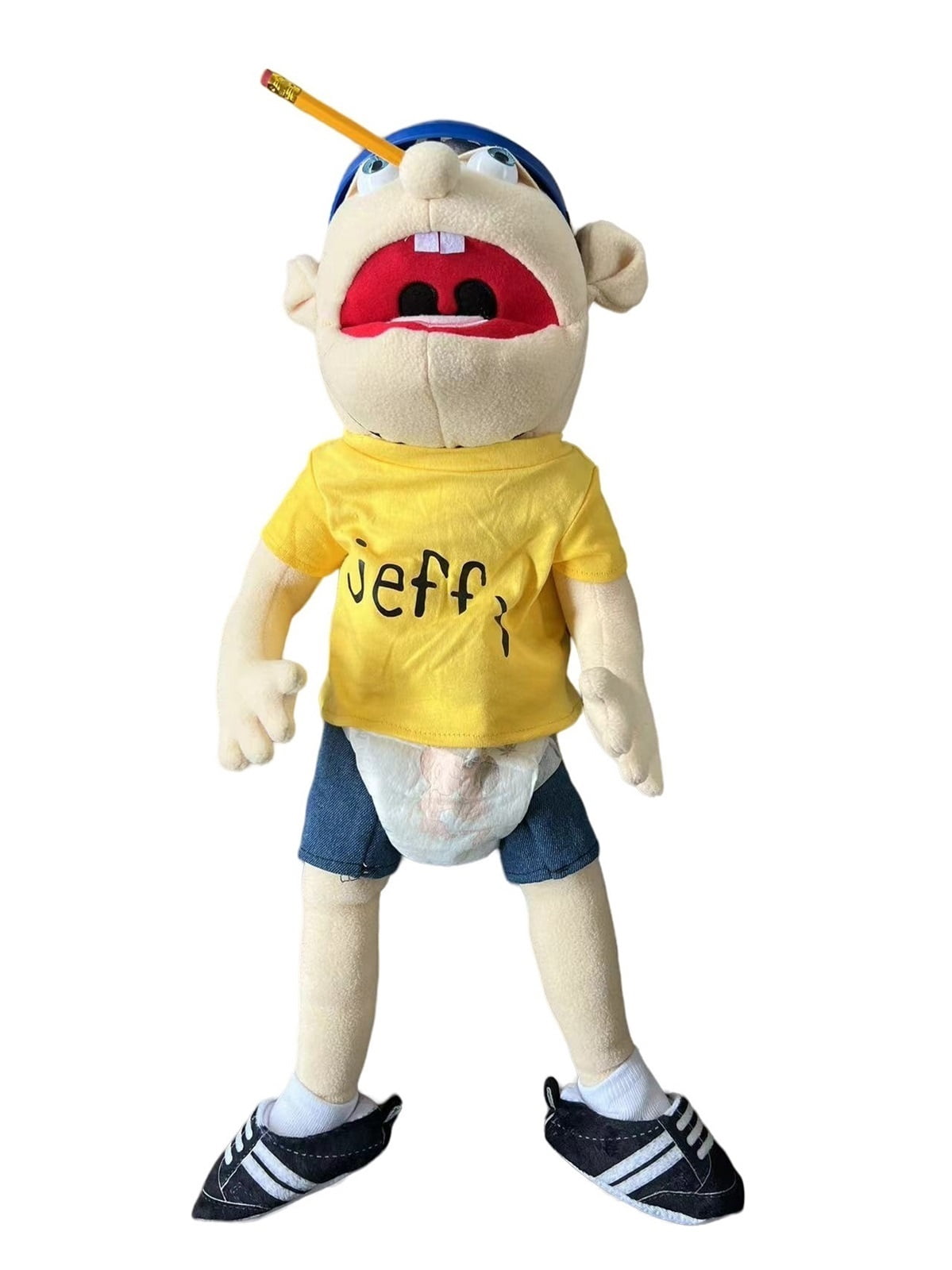 Jeff Doll Plush Toy 60cm Funny Open Mouth Boy - Walmart.com