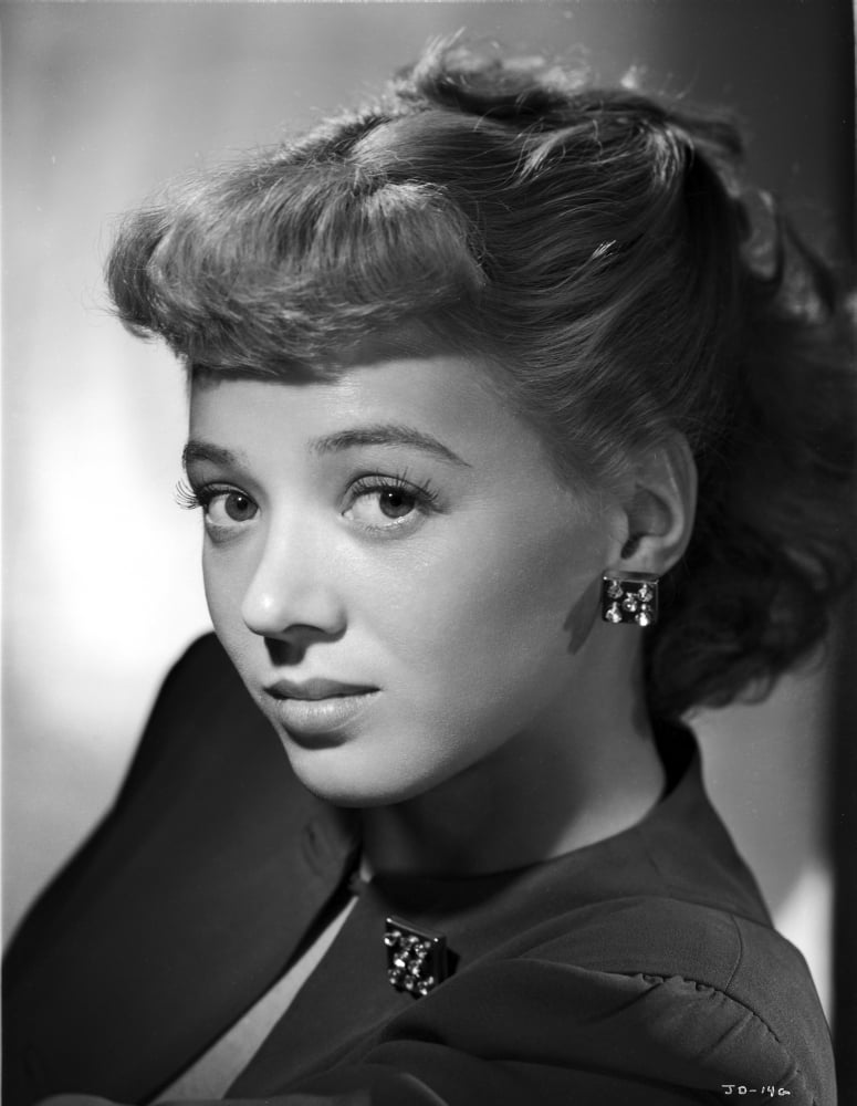 Jeff Donnell Portrait in Black Linen Long Sleeve Suit Dress and ...