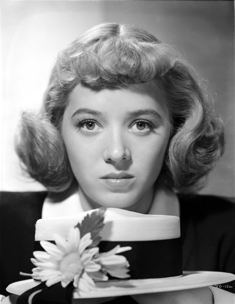 Jeff Donnell Portrait in Black Square-Neck Linen Suit Dress Photo Print ...