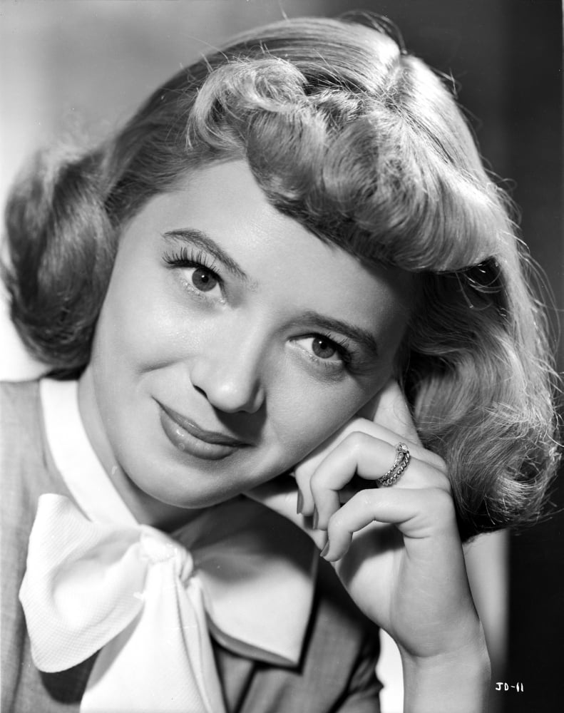 Jeff Donnell Portrait in Grey Blouse and White Neck Ribbon Photo Print ...