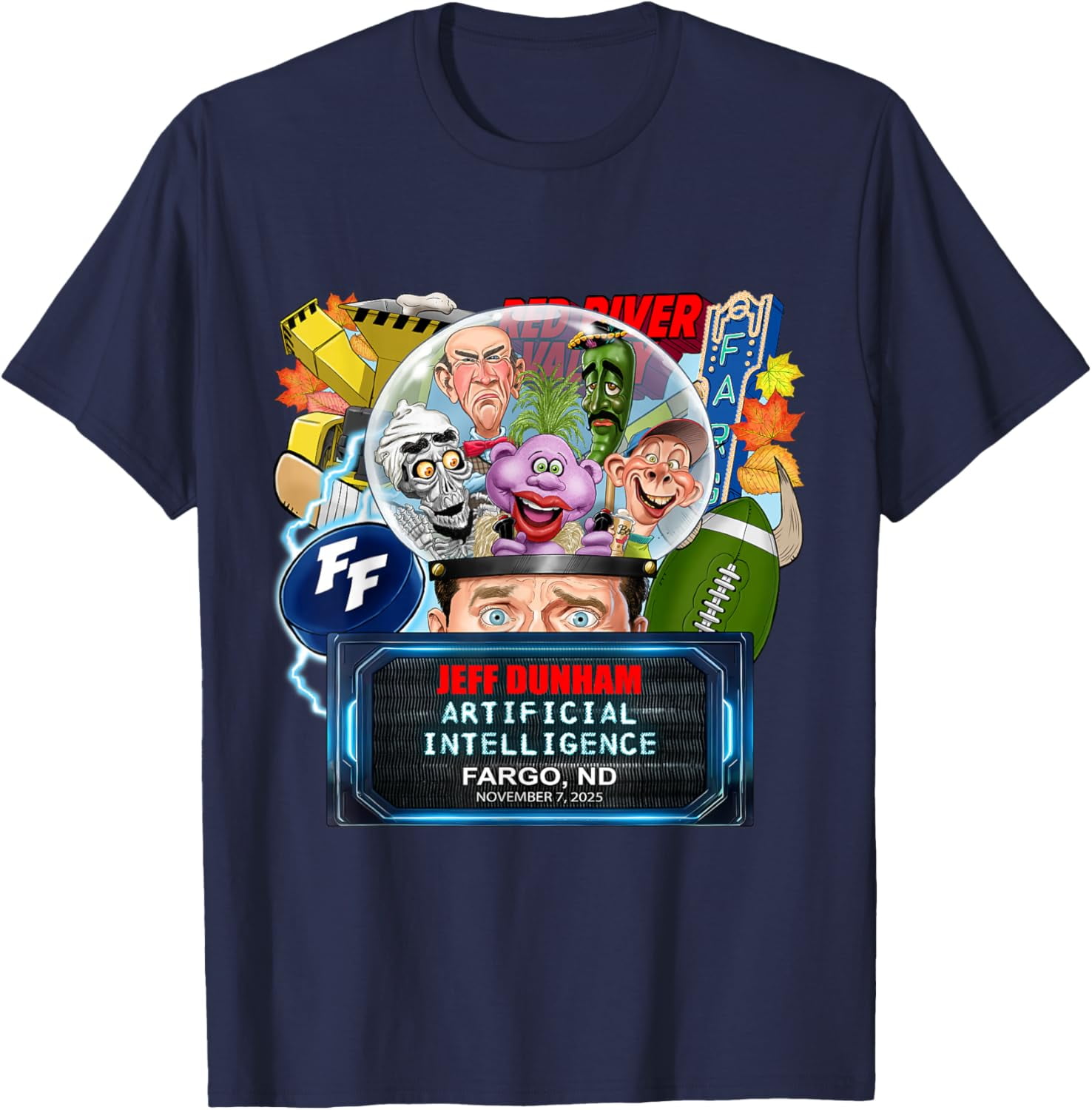 Jeff Dunham 2025 Fargo ND T-Shirt - Walmart.com