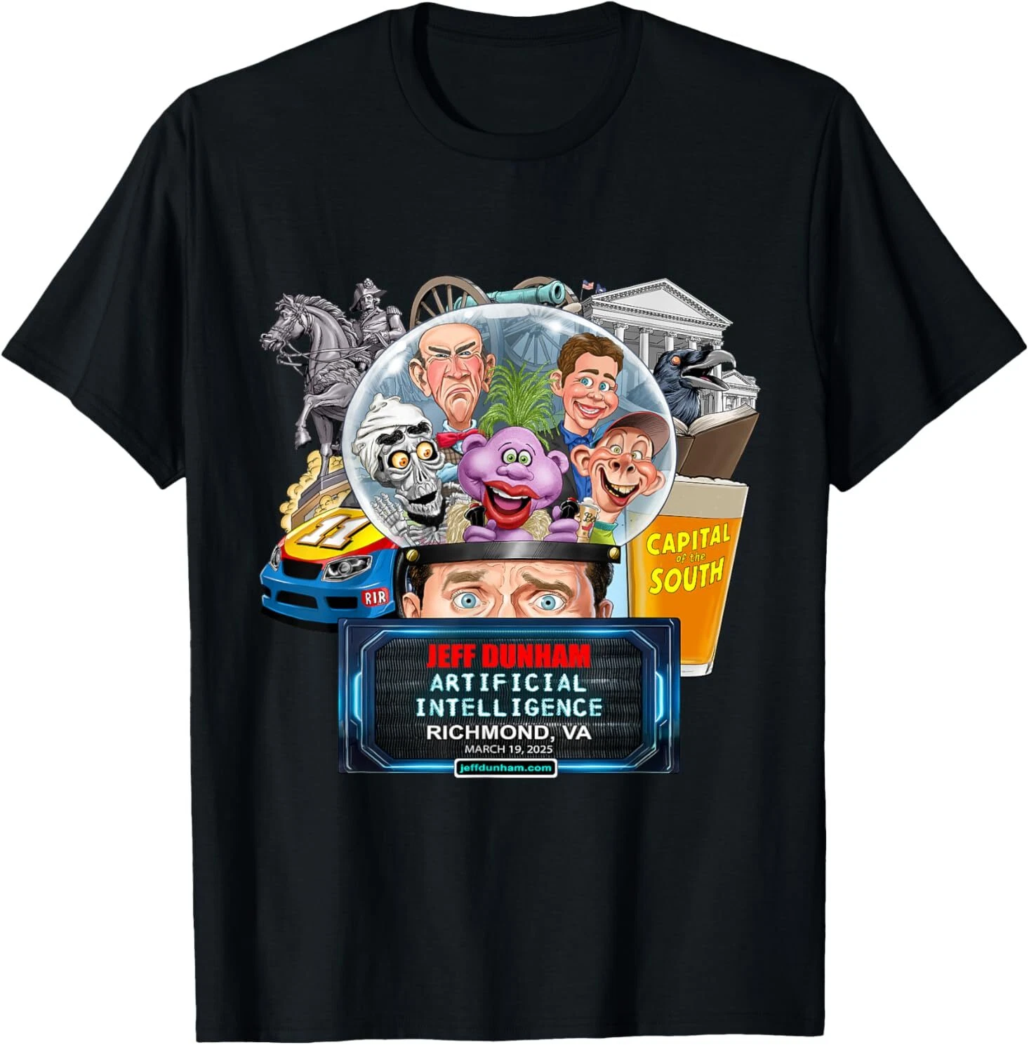 Jeff Dunham Richmond, VA (2025) T-Shirt - Walmart.com