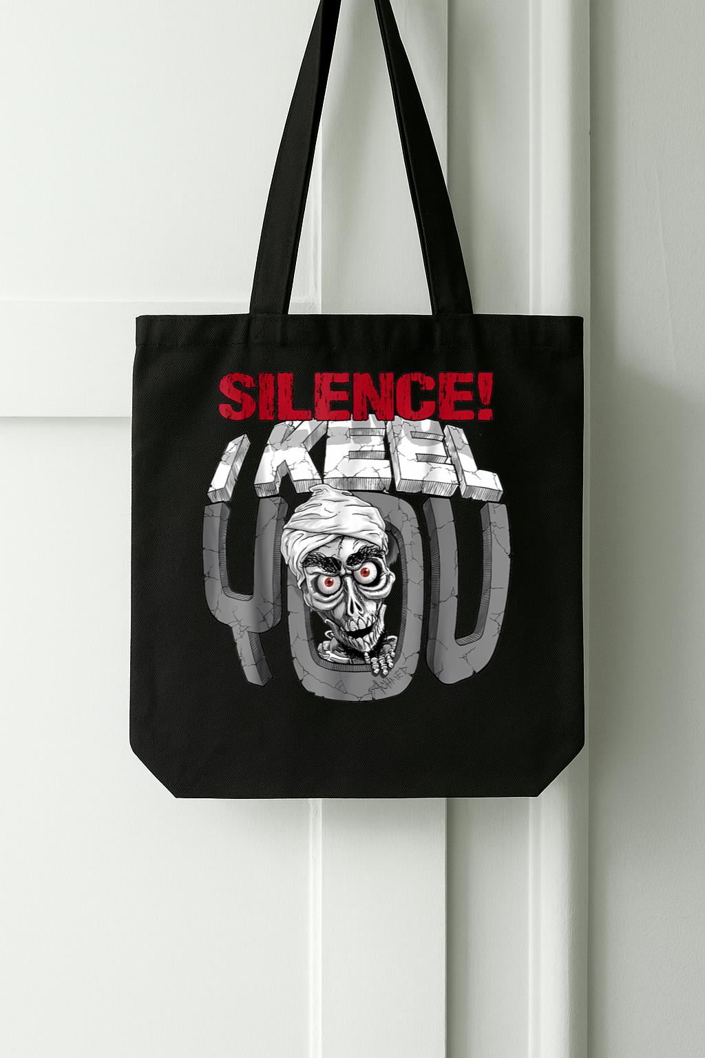 Jeff Dunham Silence! I Keel You Mineral Achmed Funny Gift Black Tote ...