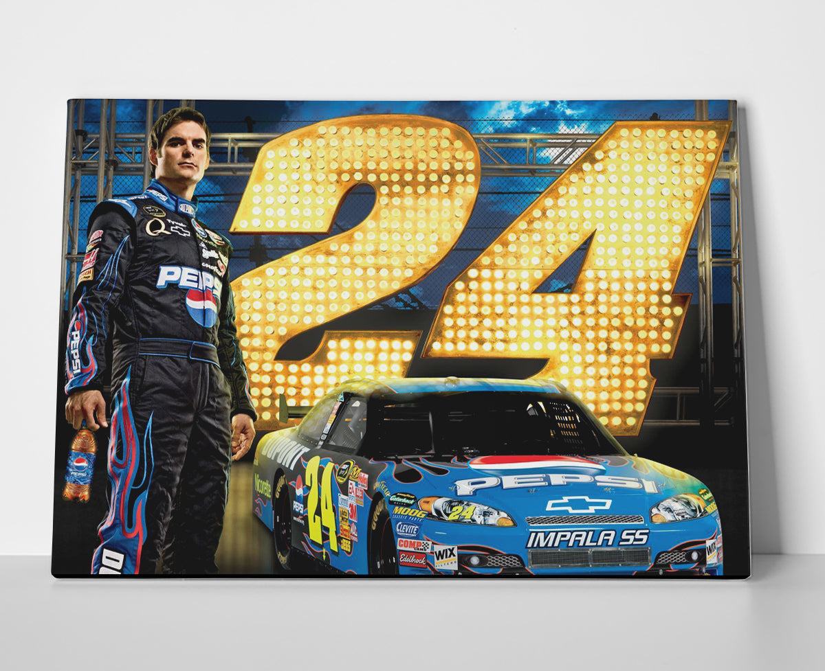 Jeff Gordon Poster or Wrapped Canvas - Walmart.com