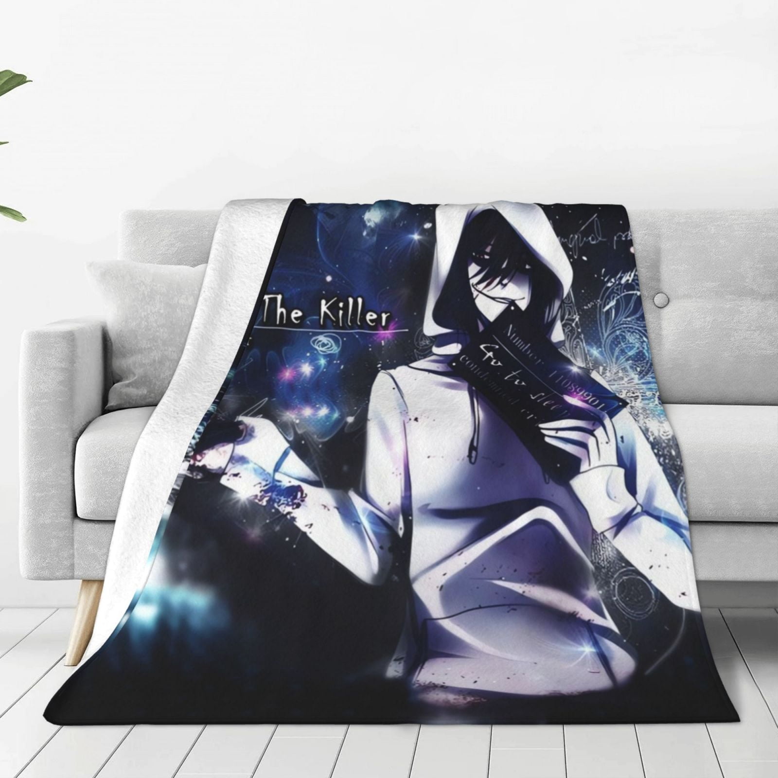 Jeff The Killer Creepypasta Throw Blanket Couch Bed Sofa Soft ...