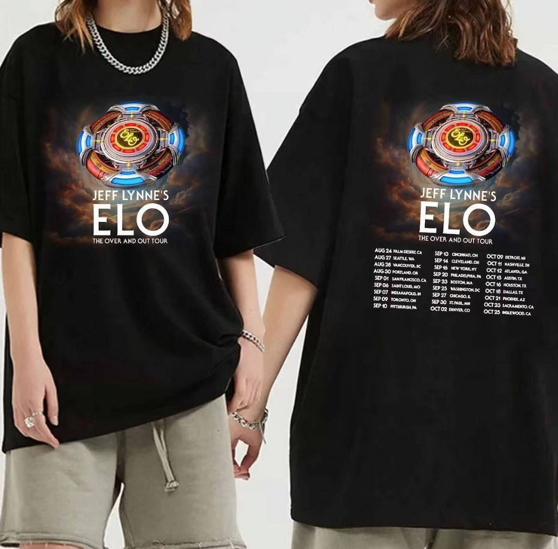 Jeff Lynne's ELO - The Over and Out Tour 2024 Shirt - Walmart.com