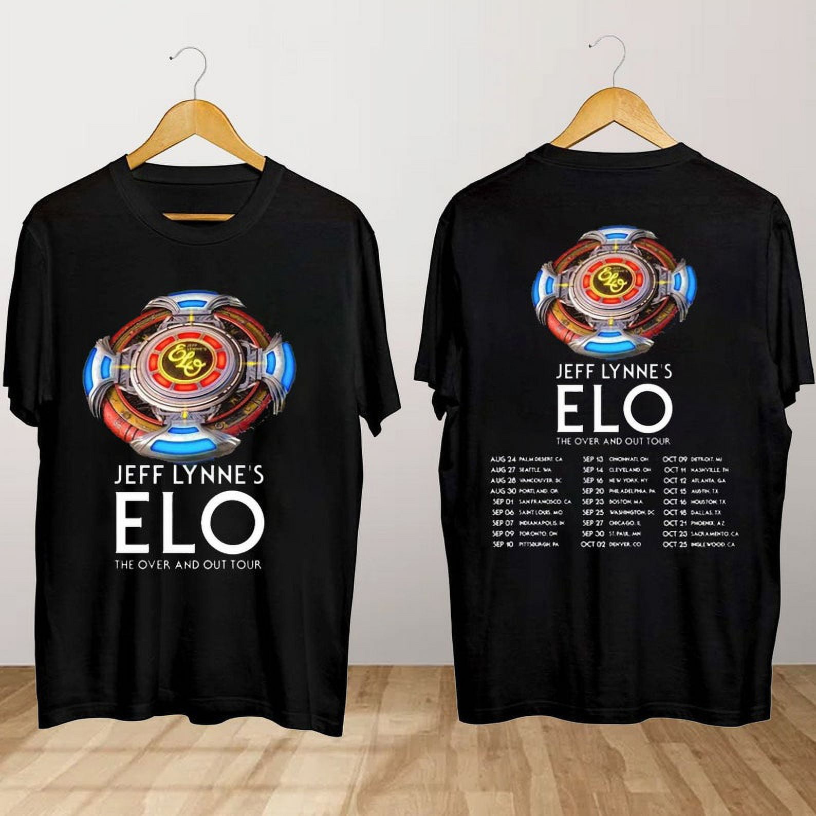 Jeff Lynne's ELO The Over and Out Tour T Shirt, Jeff Lynne's ELO ...