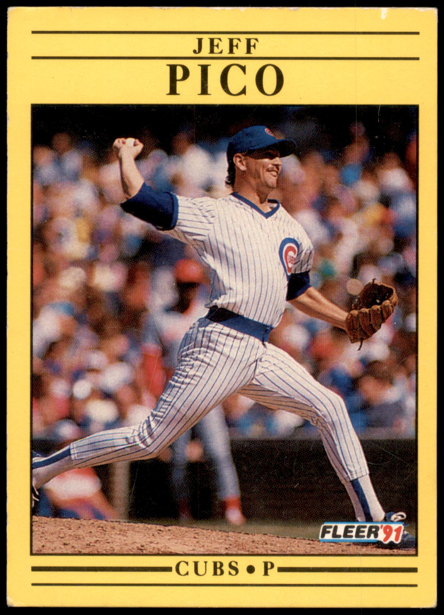 Jeff Pico #428b 1991 Fleer Jumbo Pack version: Text ends with "since ...