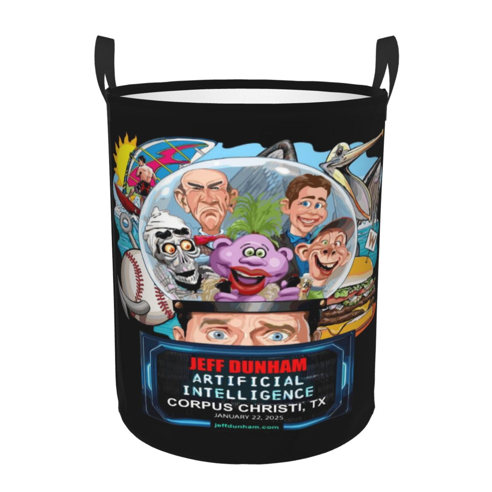 Jeff Retro Dun-Haw 3d Graphic Flame Laundry Basket Fire Flame Clothes ...